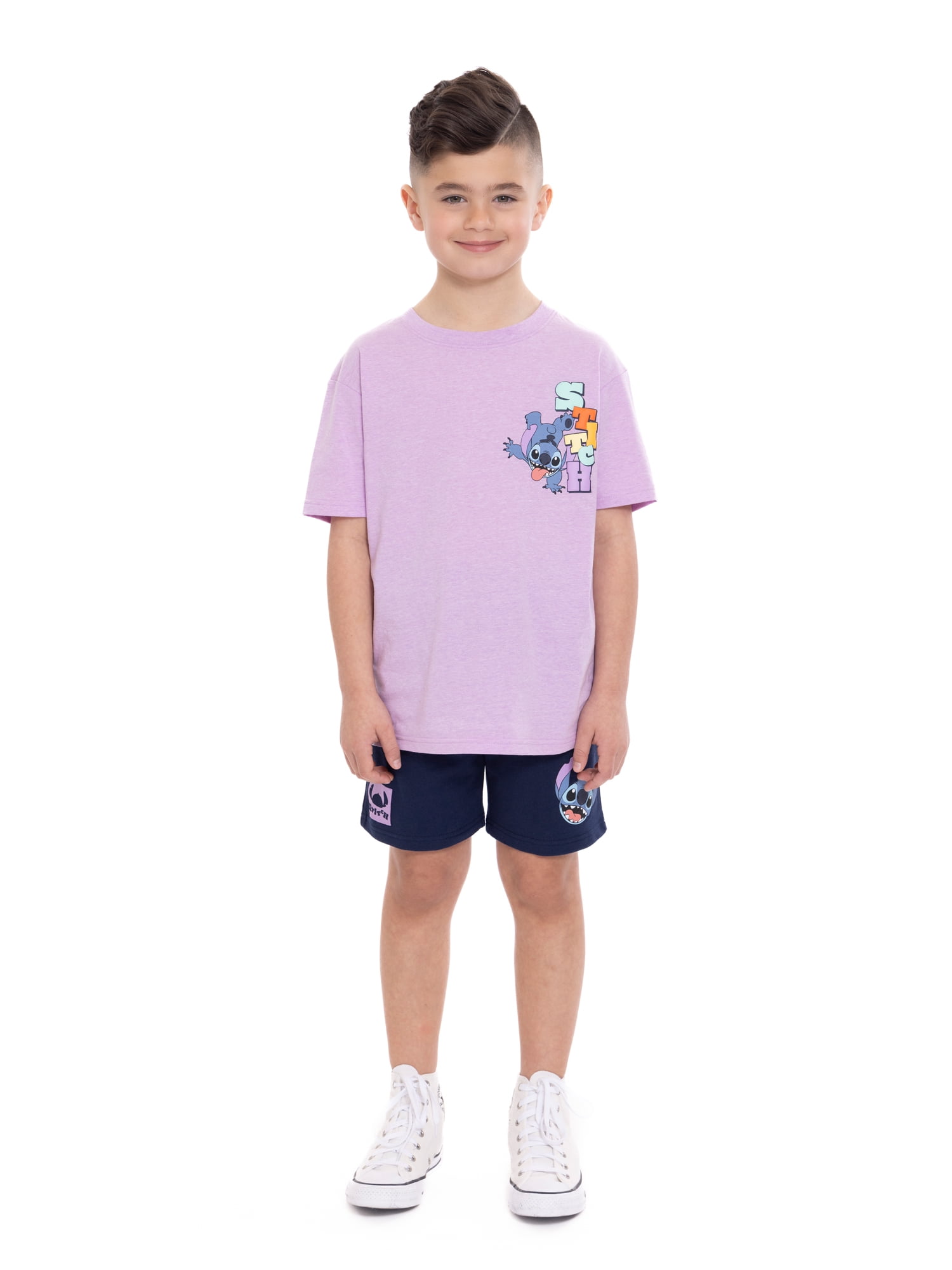 Lilo & Stitch Boys Graphic Tee and Shorts Set, 2-Piece, Sizes 4-10 ...