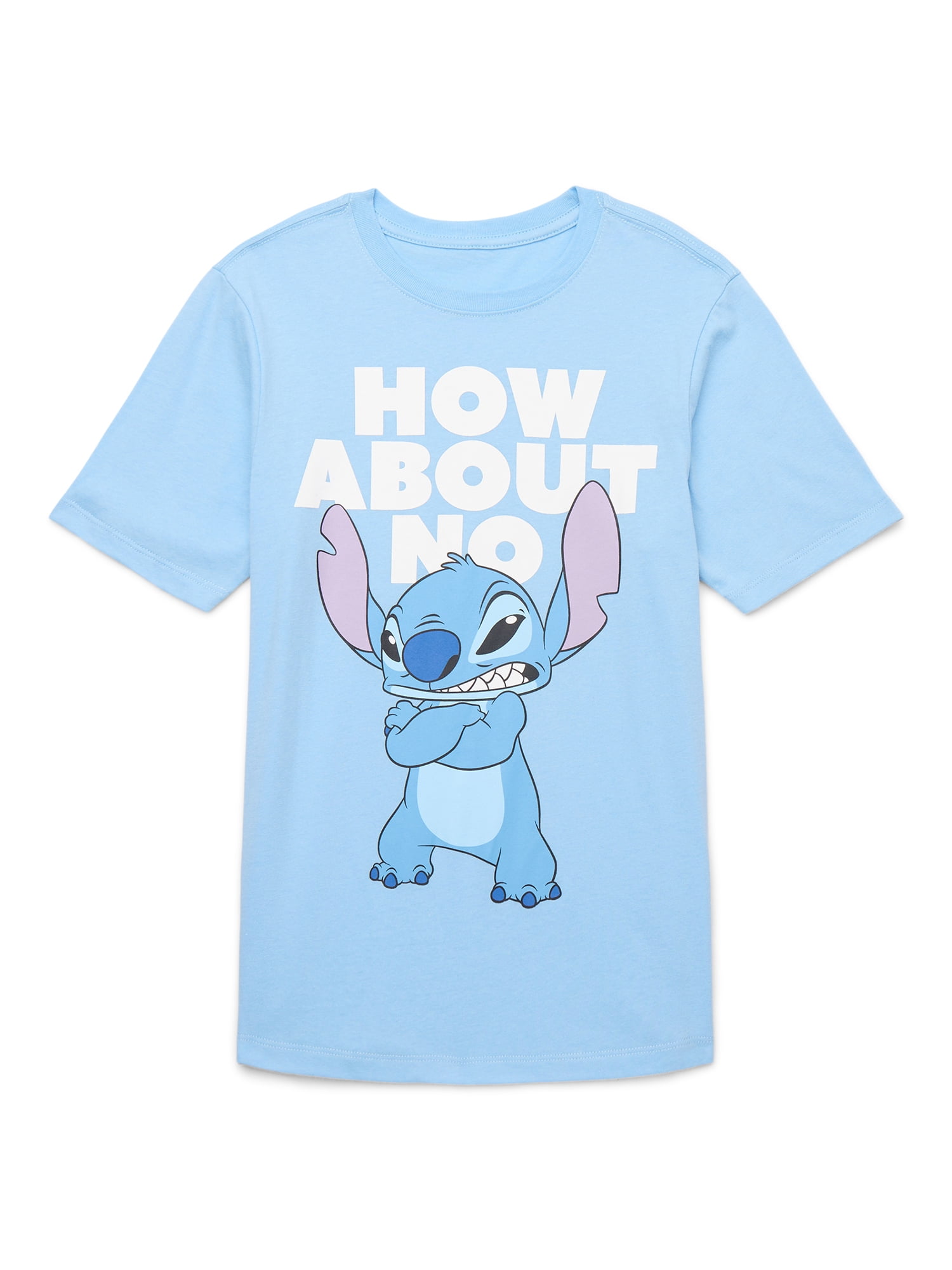 Lilo & Stitch Boys Stitch How About No Graphic T-Shirt, Sizes 4-18 ...