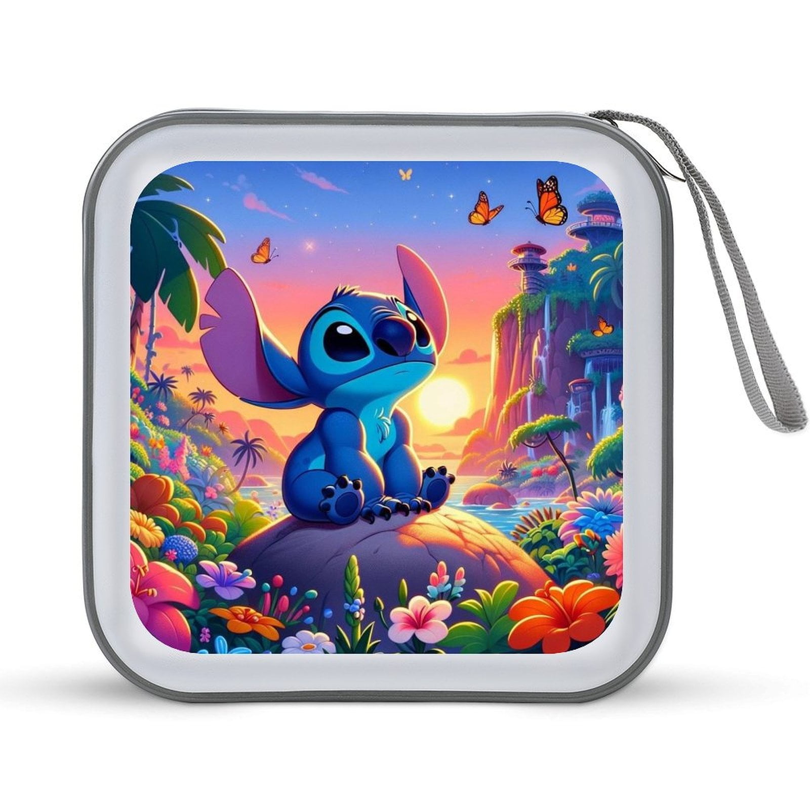Lilo & Stitch CD Case, 40 Capacity VCD/DVD Case Holders Wallet Hard ...