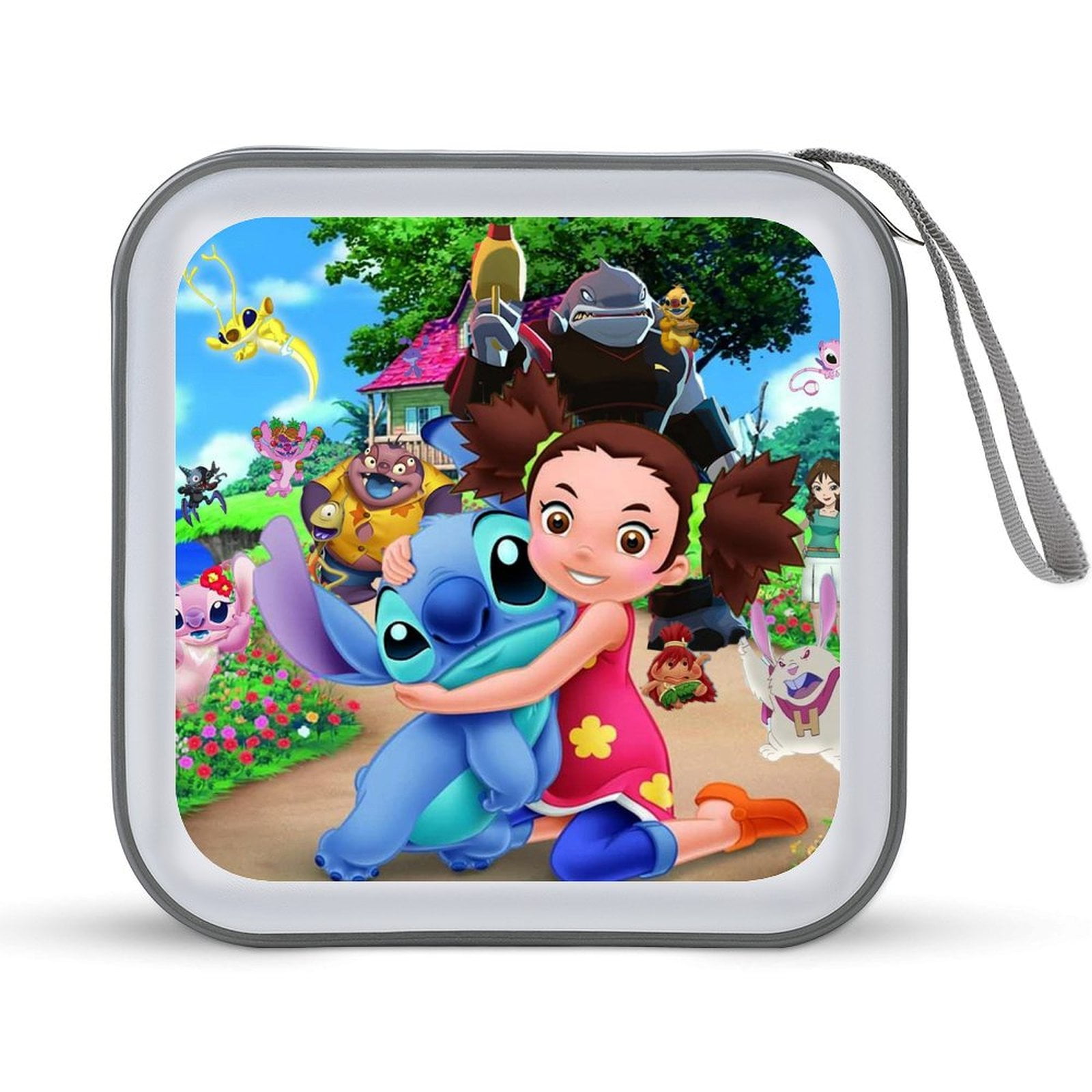 Lilo & Stitch CD Case, 40 Capacity VCD/DVD Case Holders Wallet Hard ...