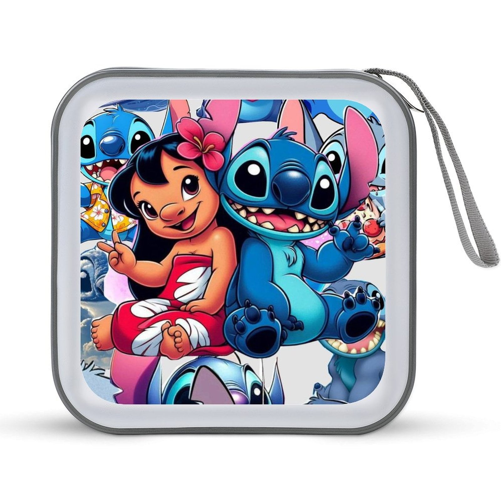 Lilo & Stitch CD Case, 40 Capacity VCD/DVD Case Holders Wallet Hard ...