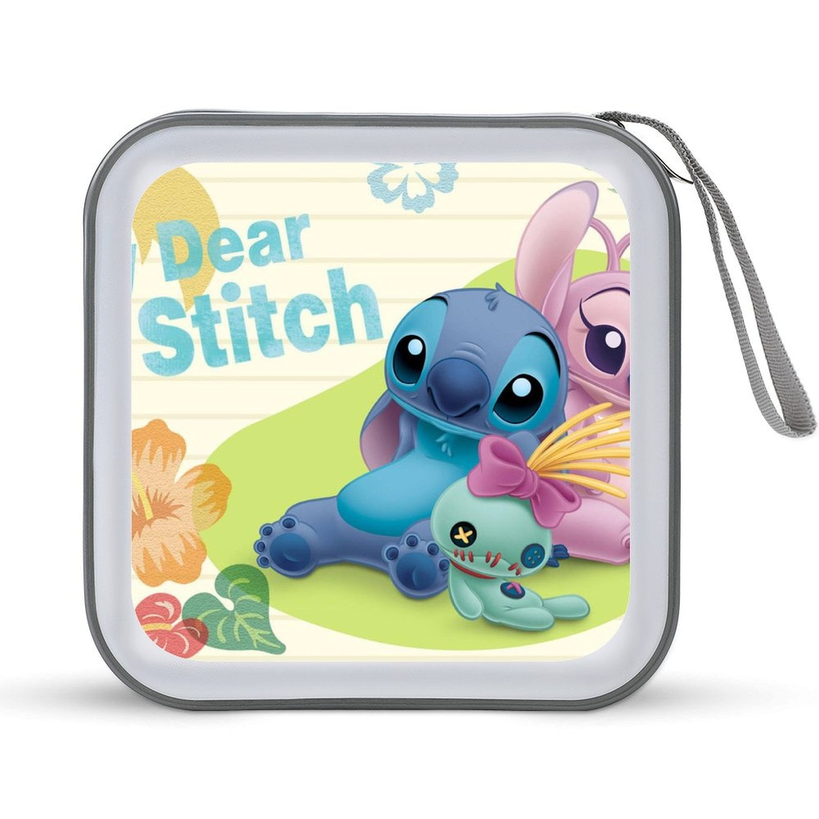 Lilo & Stitch CD Case, 40 Capacity VCD/DVD Case Holders Wallet Hard ...