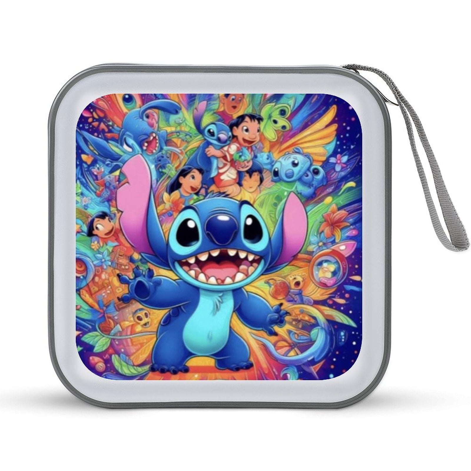 Lilo & Stitch CD Case, 40 Capacity VCD/DVD Case Holders Wallet Hard ...
