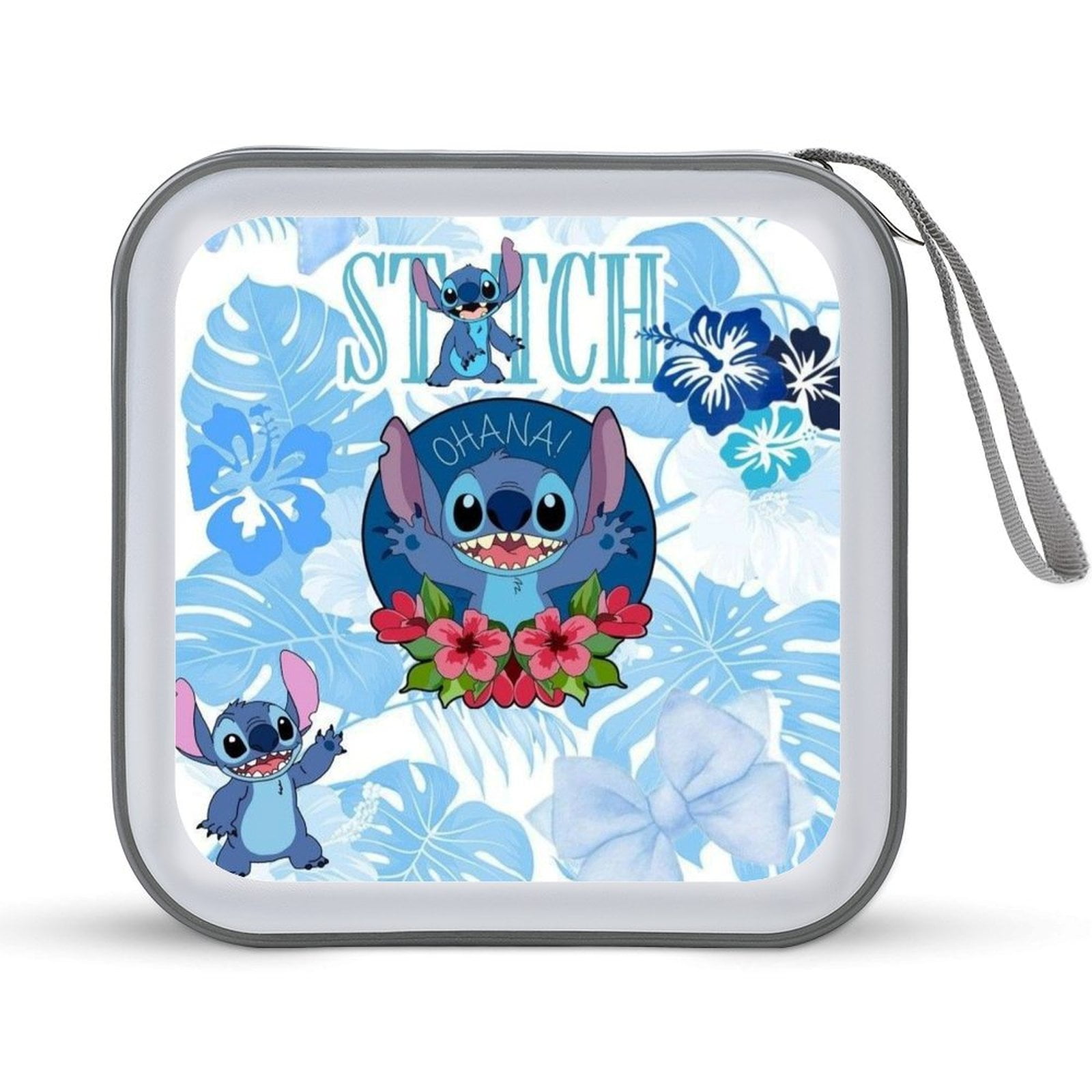 Lilo & Stitch CD Case, 40 Capacity VCD/DVD Case Holders Wallet Hard ...