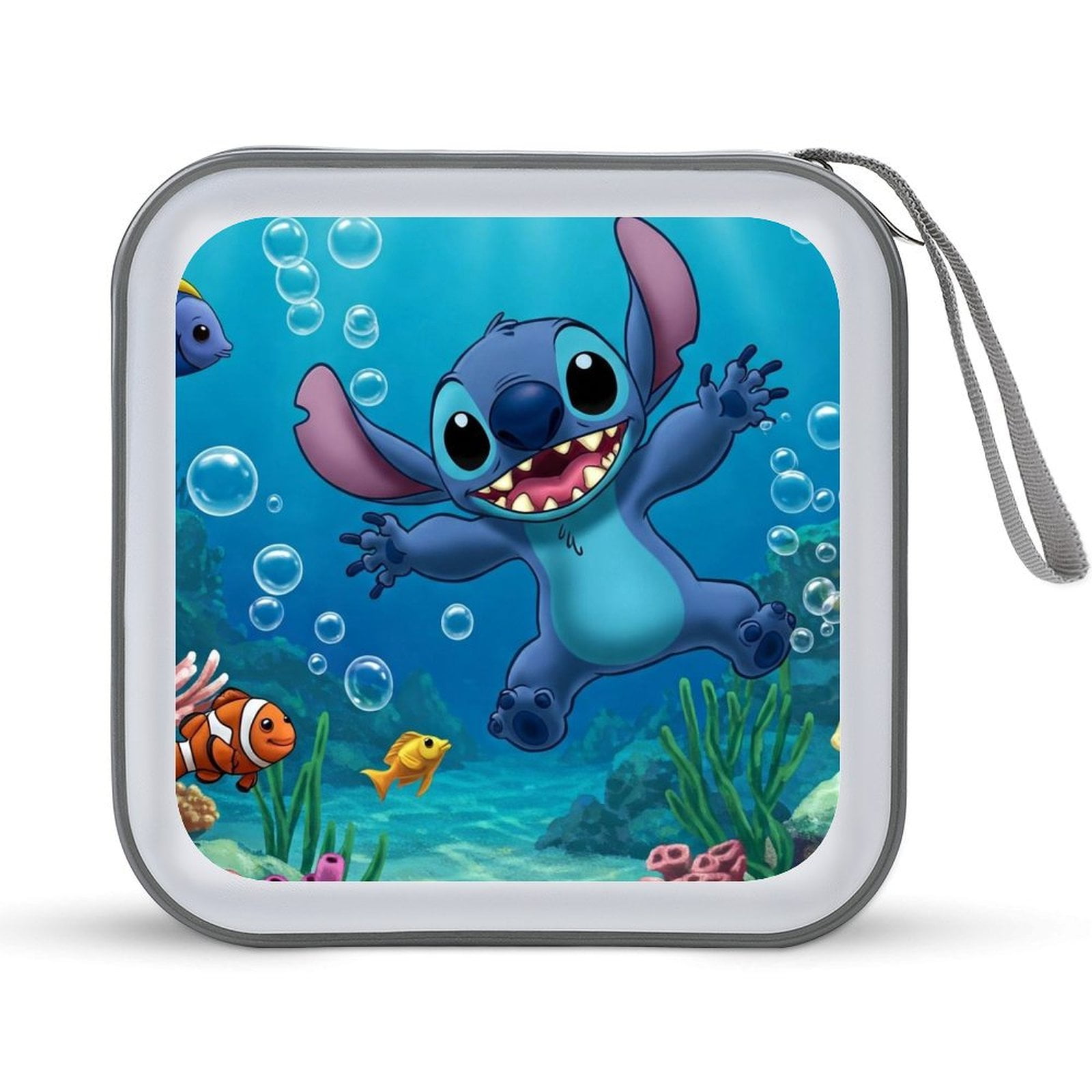 Lilo & Stitch CD Case, 40 Capacity VCD/DVD Case Holders Wallet Hard ...