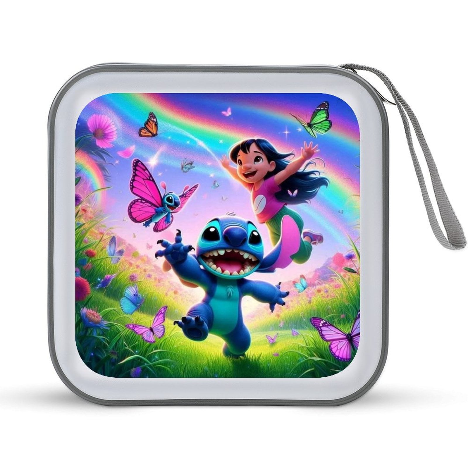 Lilo & Stitch CD Case, 40 Capacity VCD/DVD Case Holders Wallet Hard ...