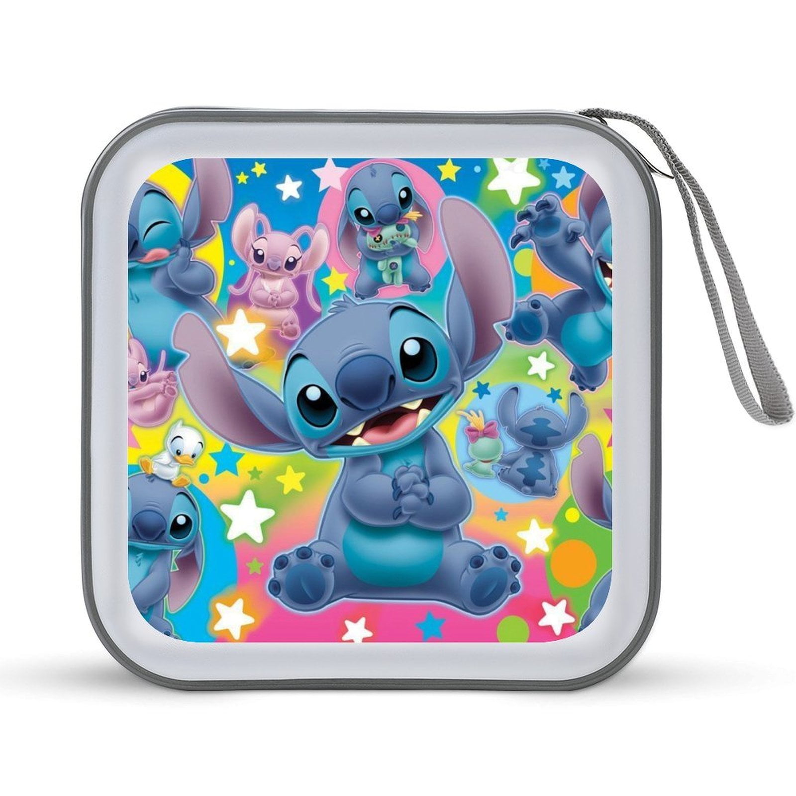 Lilo & Stitch CD Case, 40 Capacity VCD/DVD Case Holders Wallet Hard ...