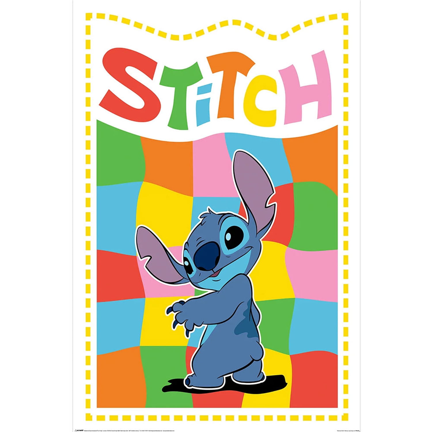 Lilo & Stitch Chequered Poster - Walmart.com