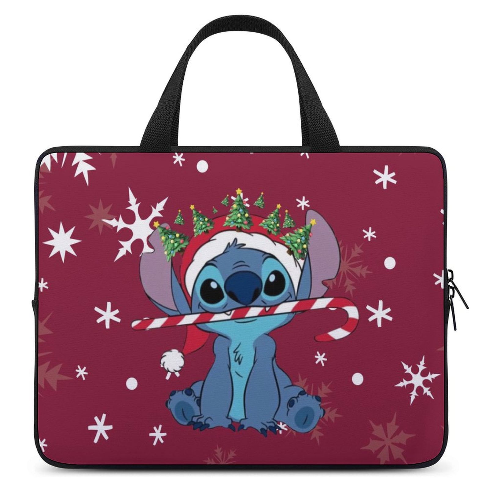 Lilo & Stitch Christmas Santa Hat Stitch Portrait 15 Inch Laptop Bag ...