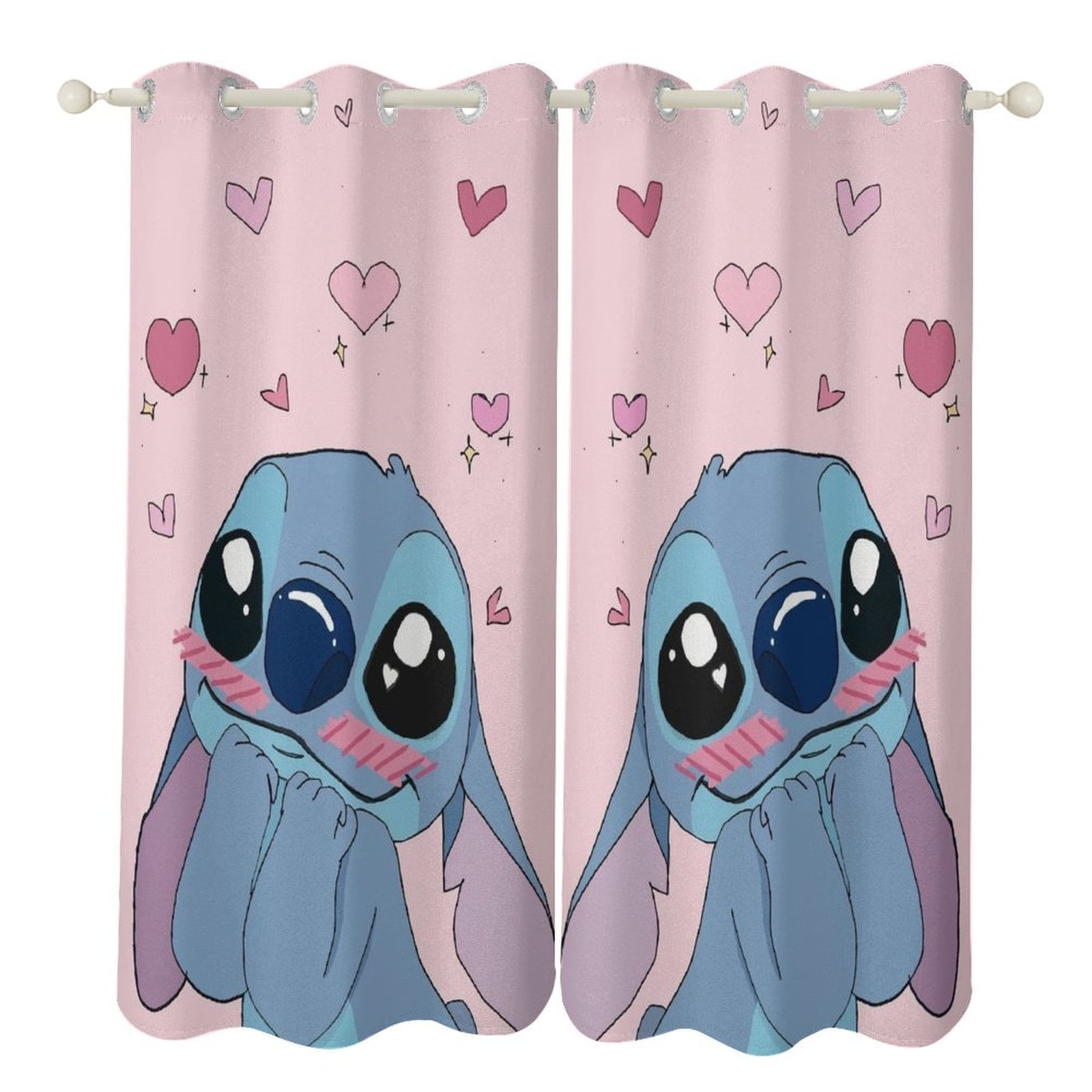 Lilo And Stitch Curtains 72 Inch,Blackout Curtains,Cartoon Curtains for ...