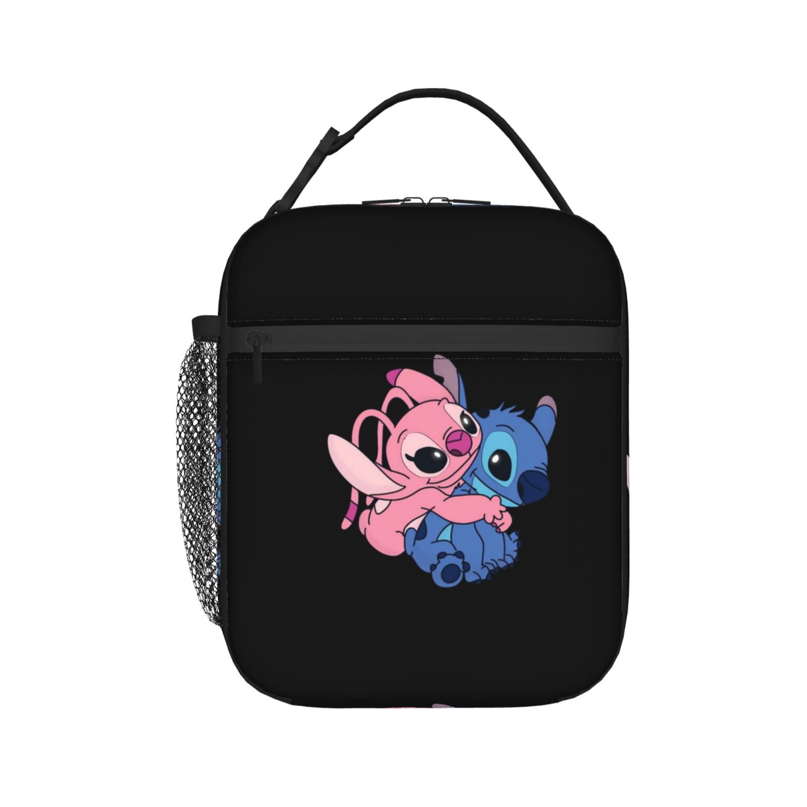 Lilo & Stitch Cute Angel & Stitch Hugging Chest Logo Lunch Bag for ...