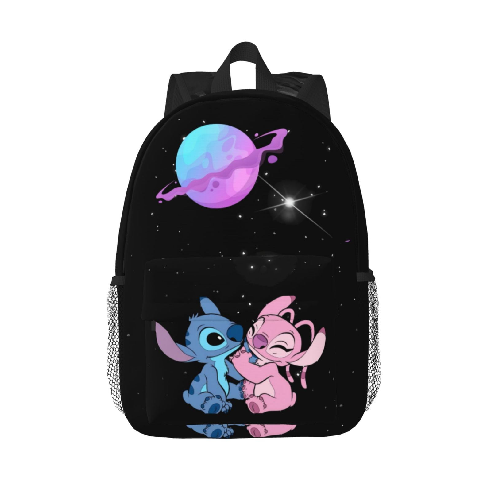 Lilo & Stitch Cute Angel & Stitch Hugging Chest Logo Backpack,Travel ...