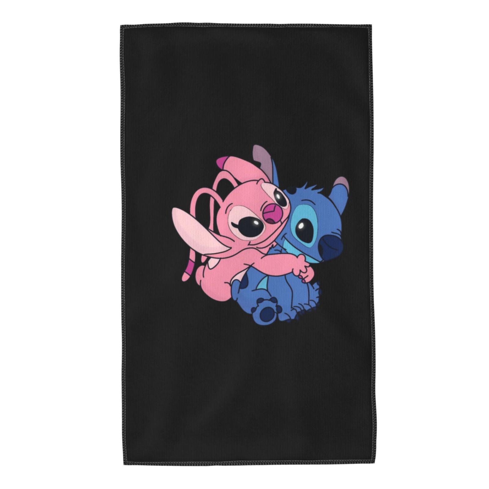 Lilo & Stitch Cute Angel & Stitch Hugging Chest Logo Towels,Hand Towels ...
