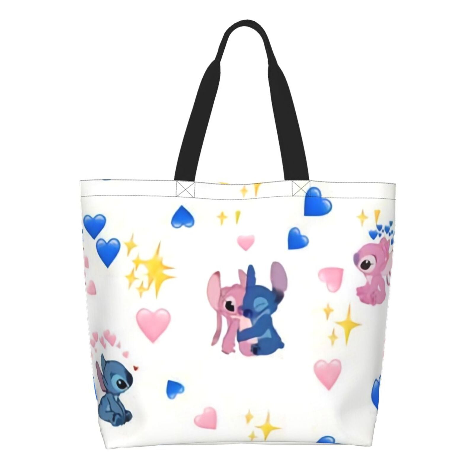 Lilo & Stitch Cute Angel Tote Bag for Women,Canvas Tote Bag with ...