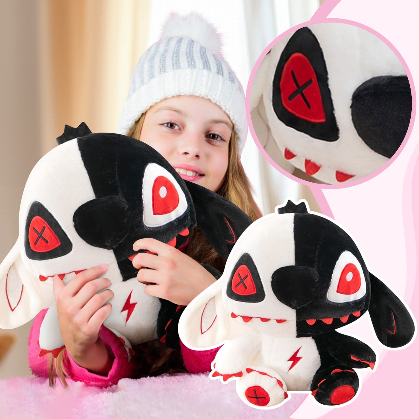 Stitch Dark Specter 13.78" Plush Toy with Red Eyes, Stitch Stuffed ...