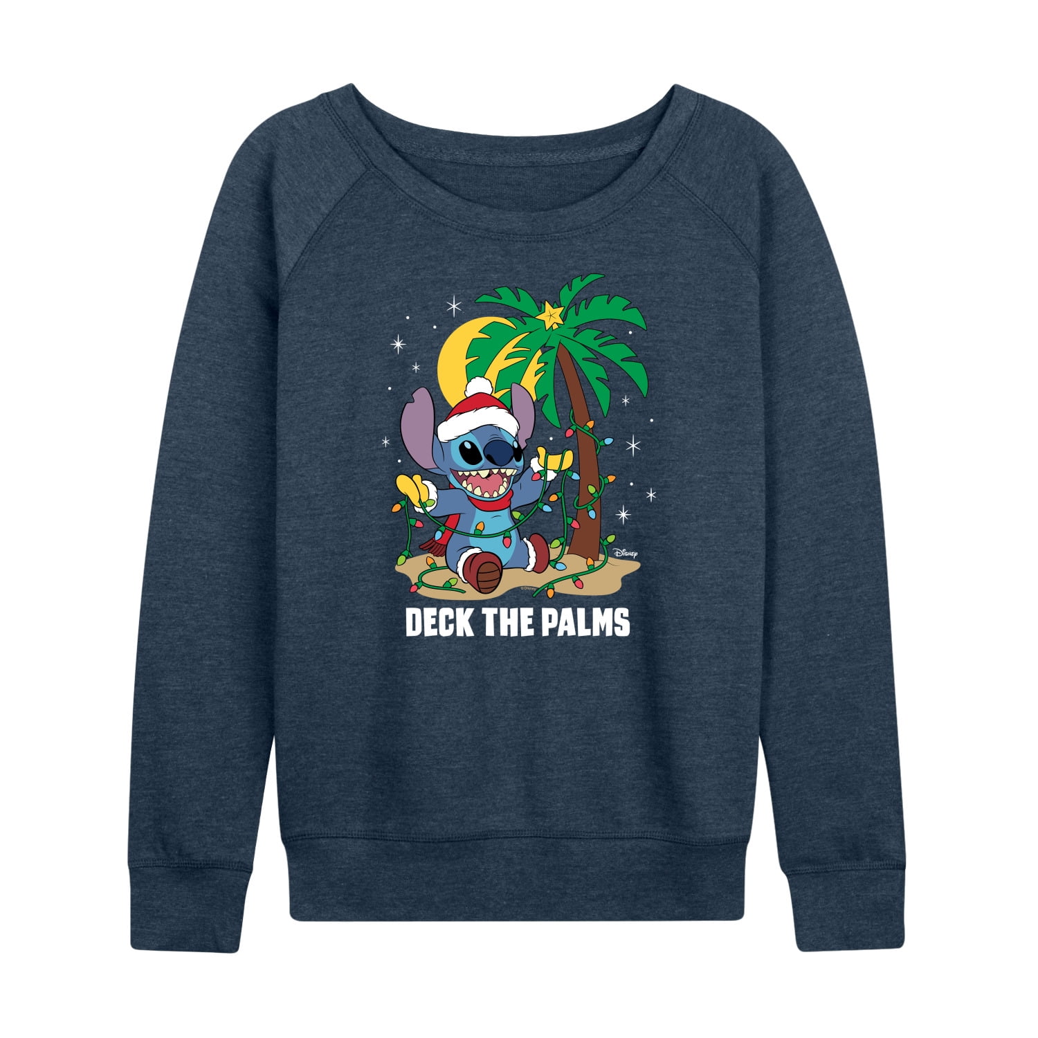 Lilo & Stitch - Deck The Palms - Women's Lightweight French Terry Long ...