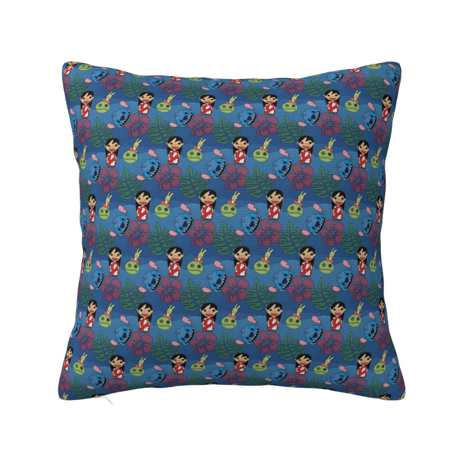 Lilo & Stitch Decorative Square Throw Pillow Covers 22"X22" Inch for ...