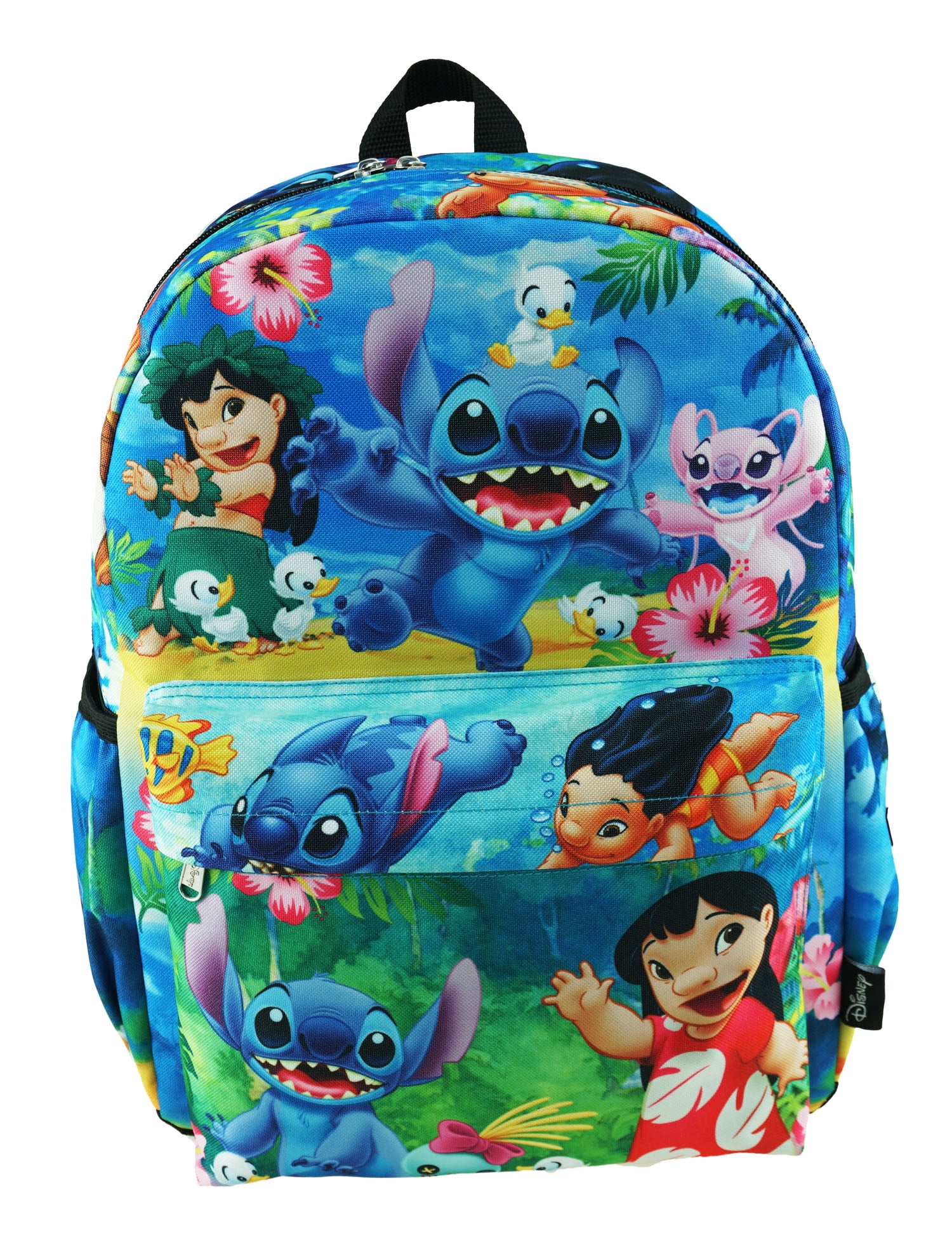 Disney Lilo and Stitch Deluxe 16" Nylon Backpack with Laptop ...