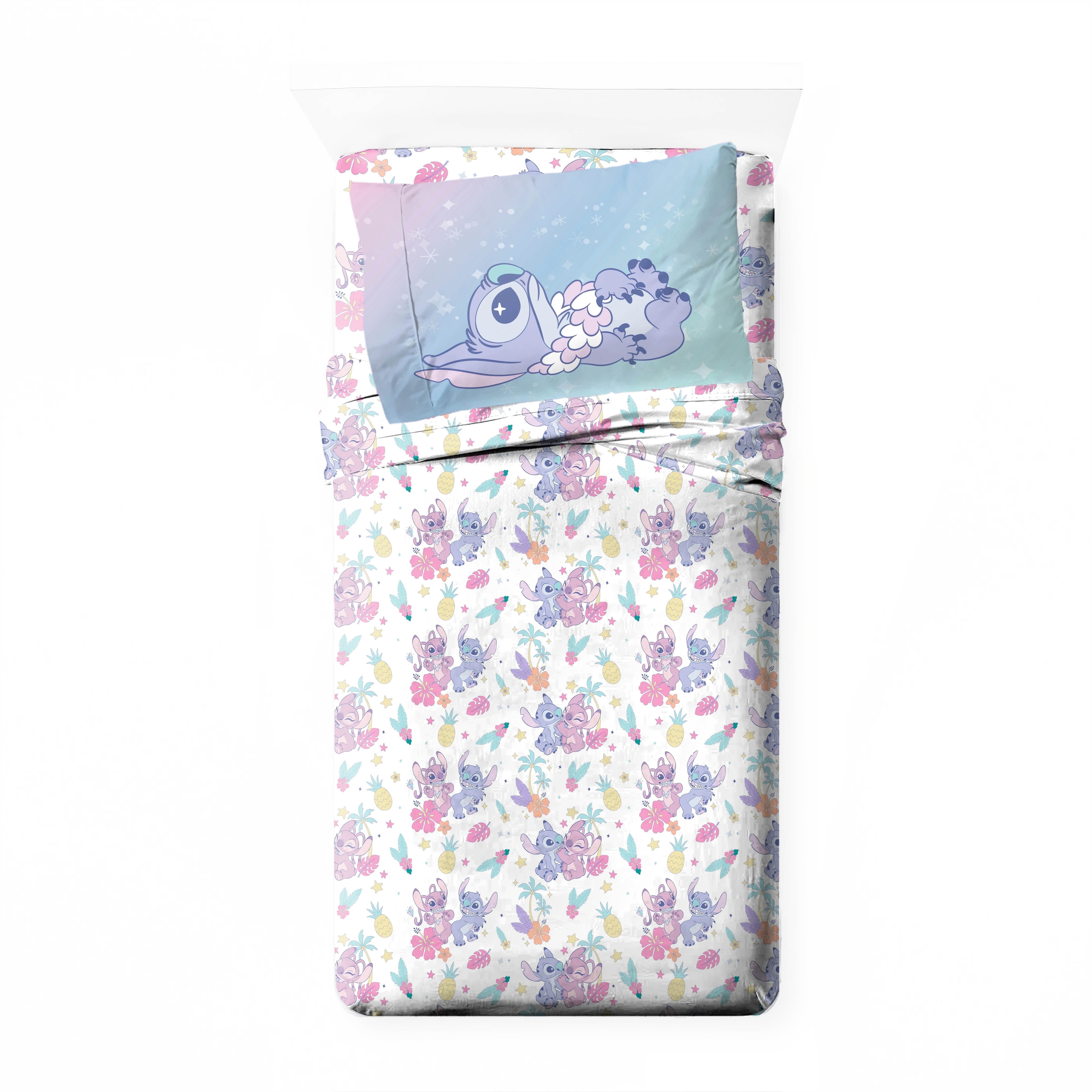 Disney Lilo & Stitch Dreamin 3 Piece Twin Kids Sheet Set with ...