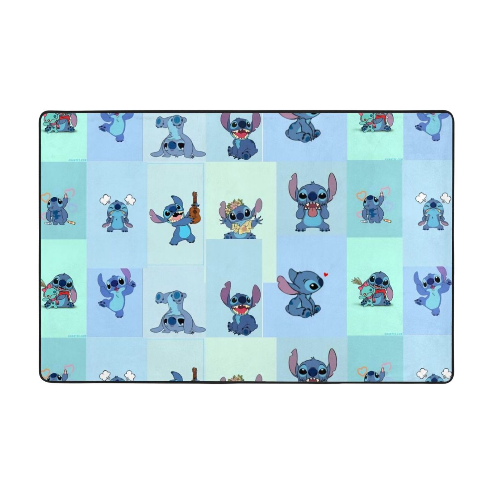 Lilo & Stitch Emotio Gamer Rug Room Non-Slip Gaming Rug Cool Graffiti ...