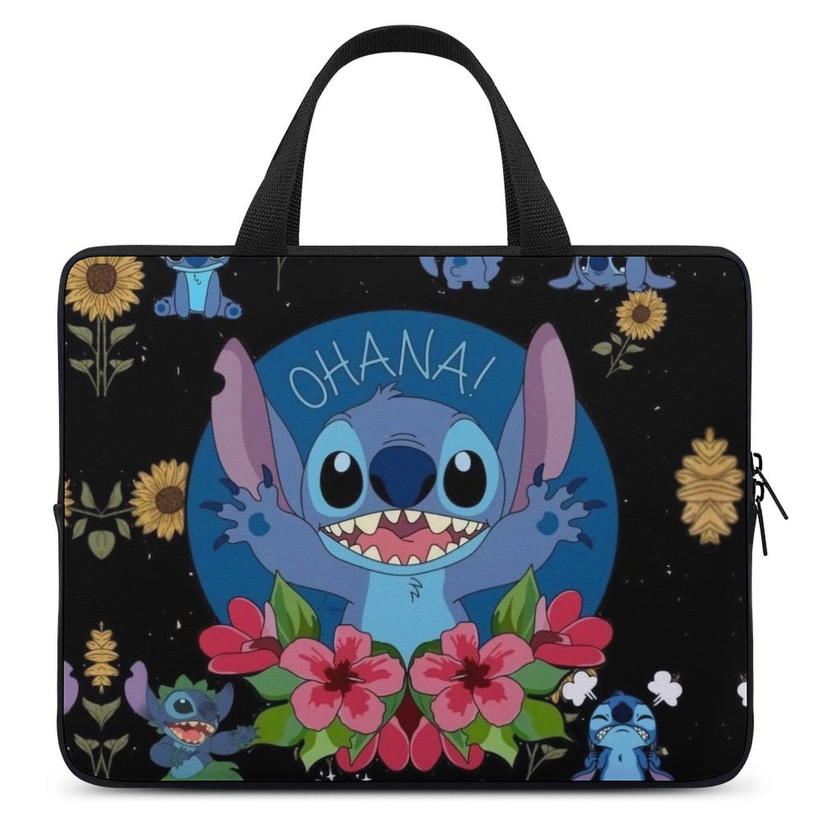 Lilo & Stitch Floral Stitch Laptop Bag,Laptop Case Fits Up to 17 Inch ...