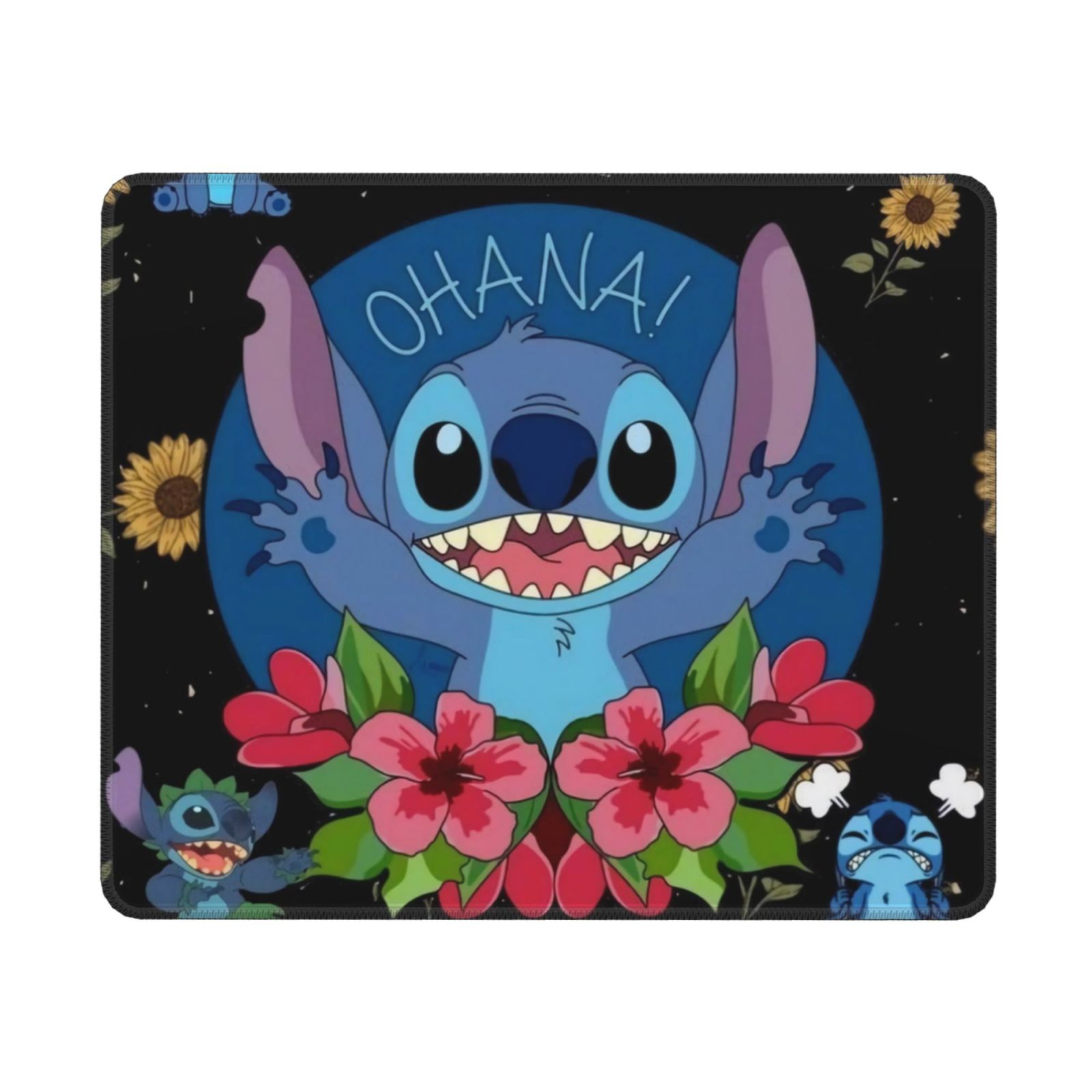Lilo & Stitch Floral Stitch Mouse Pad,Office Computer Mouse Pad with ...