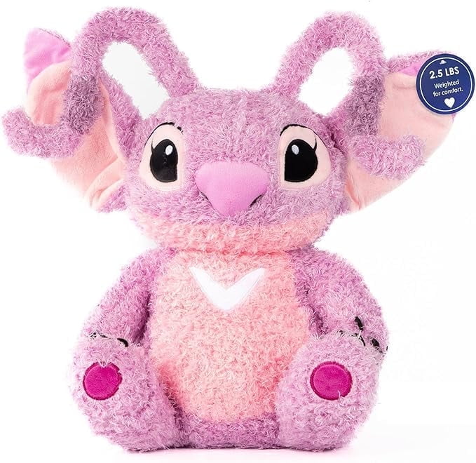Lilo & Stitch Fuzzy Angel 2.5 lbs Weighted Plush Pillow Buddy - Disney ...