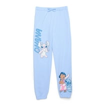 DISNEY Girls Lilo and Stitch Jogger Sweatpants with Minnie Mouse ...