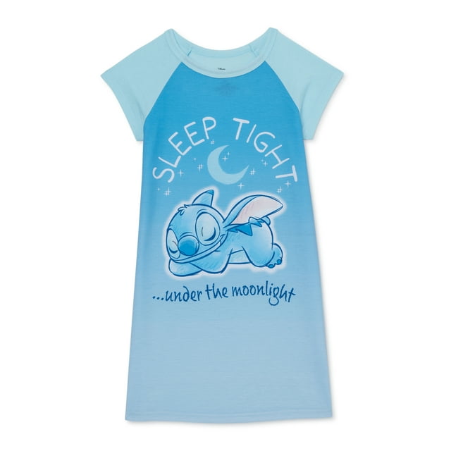 Lilo & Stitch Girls Sleep Gown, Sizes 4-12 - Walmart.com