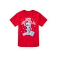 Lilo and Stitch Happy Stitchmas Girls Graphic Tee with Short Sleeves ...