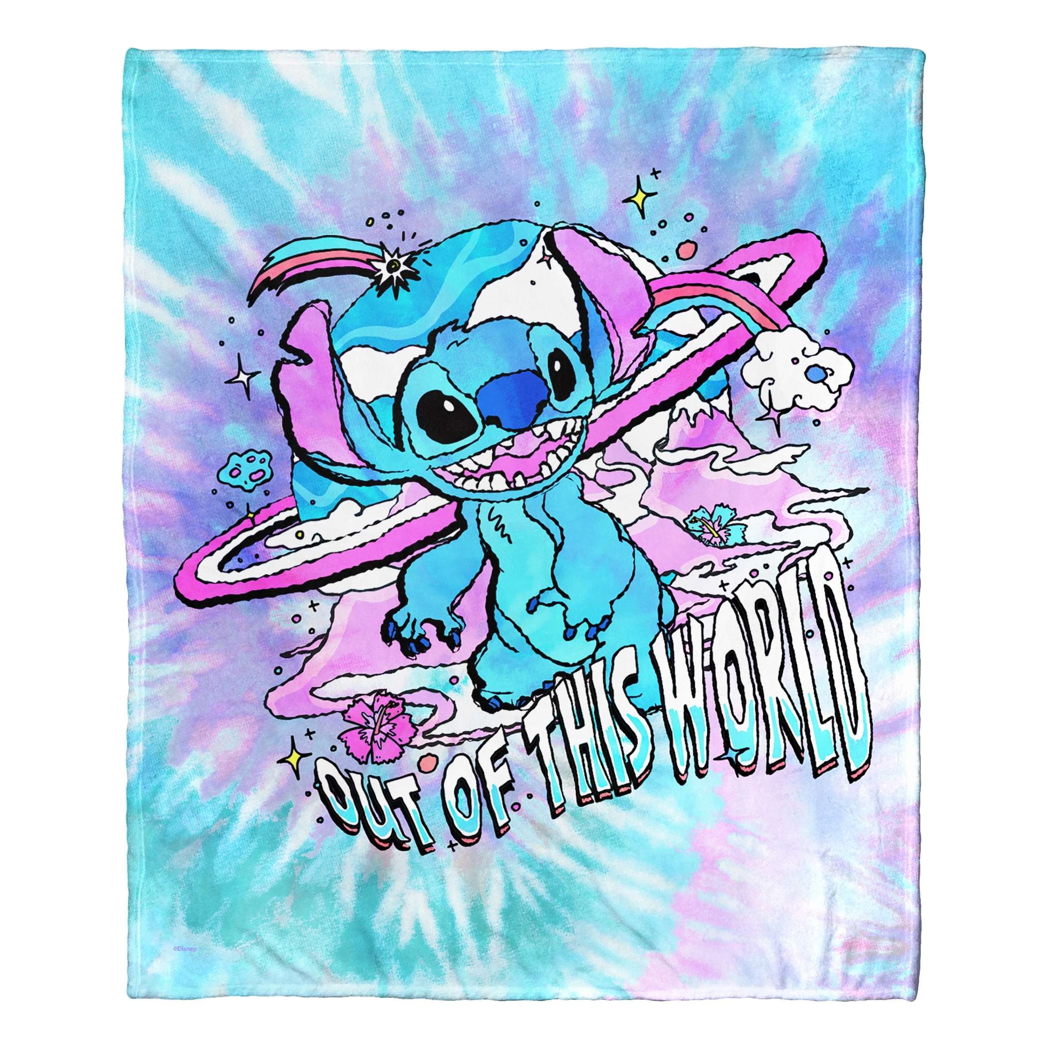 Lilo & Stitch Hippie Stitch Kids Silk Touch Throw Blanket - Walmart.com