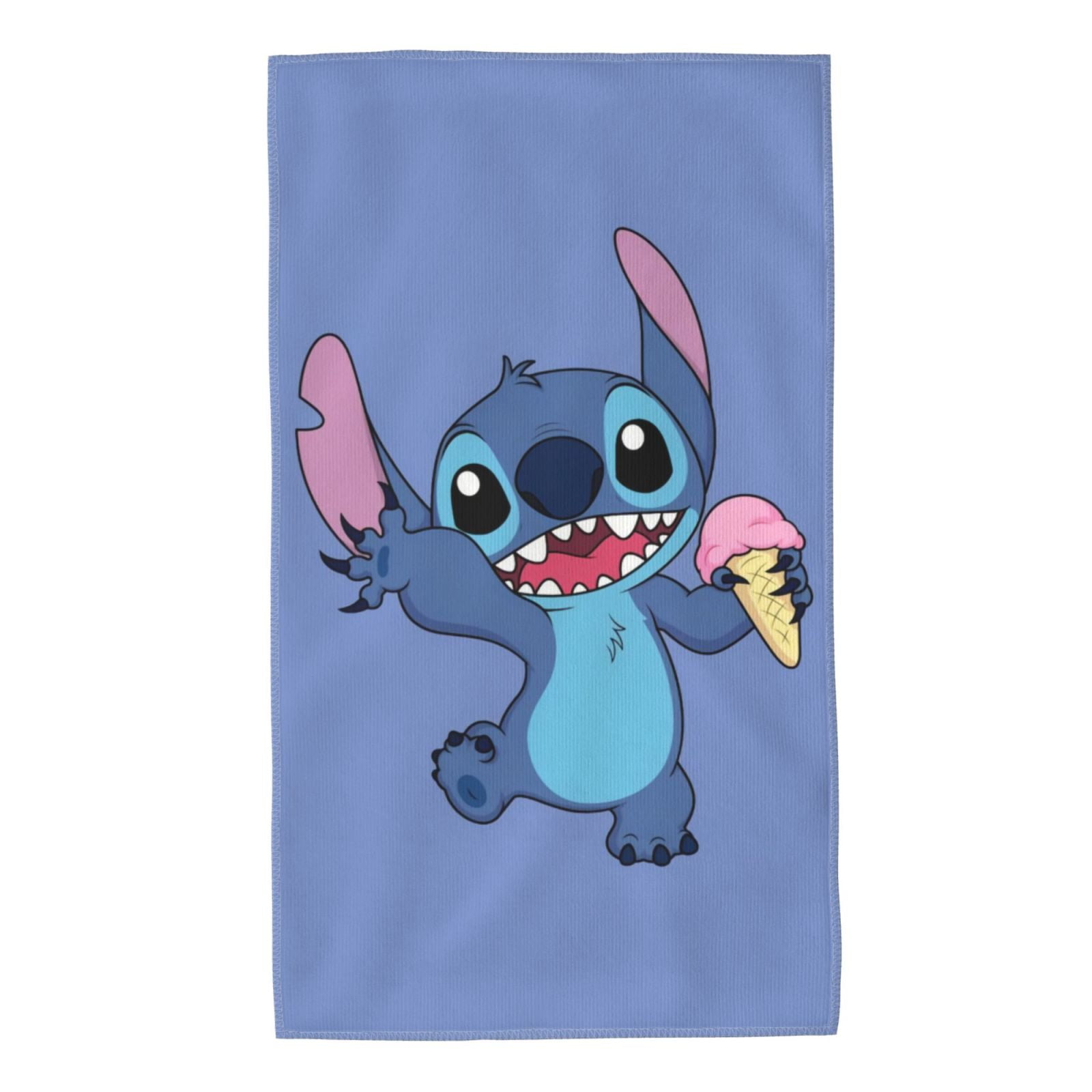 Lilo & Stitch Ice Cream Cone Hand Towels for Bathroom,Face Towels Soft ...