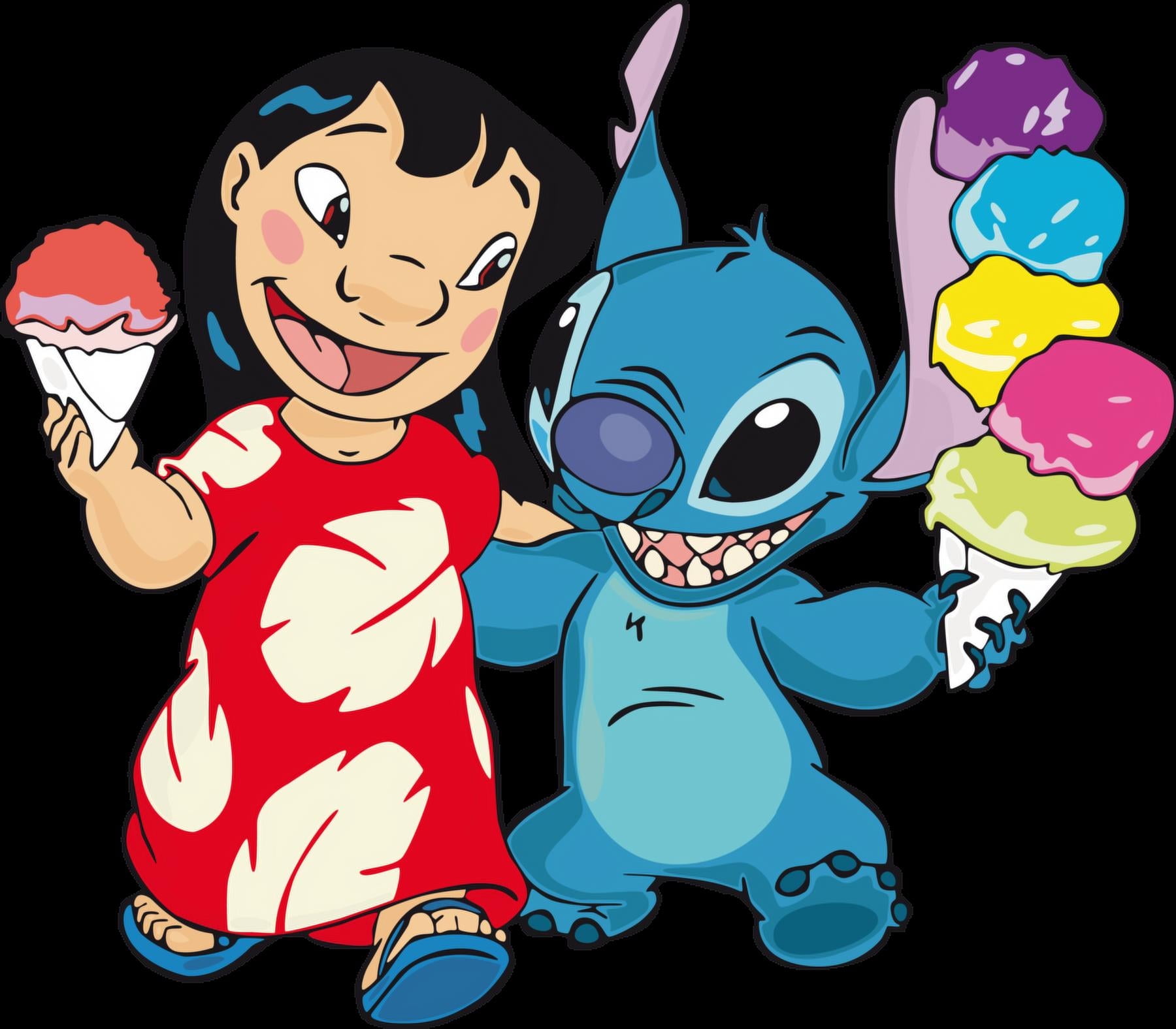 Design with Vinyl Lilo and Stitch Ice Cream Wall Decal - Walmart.com