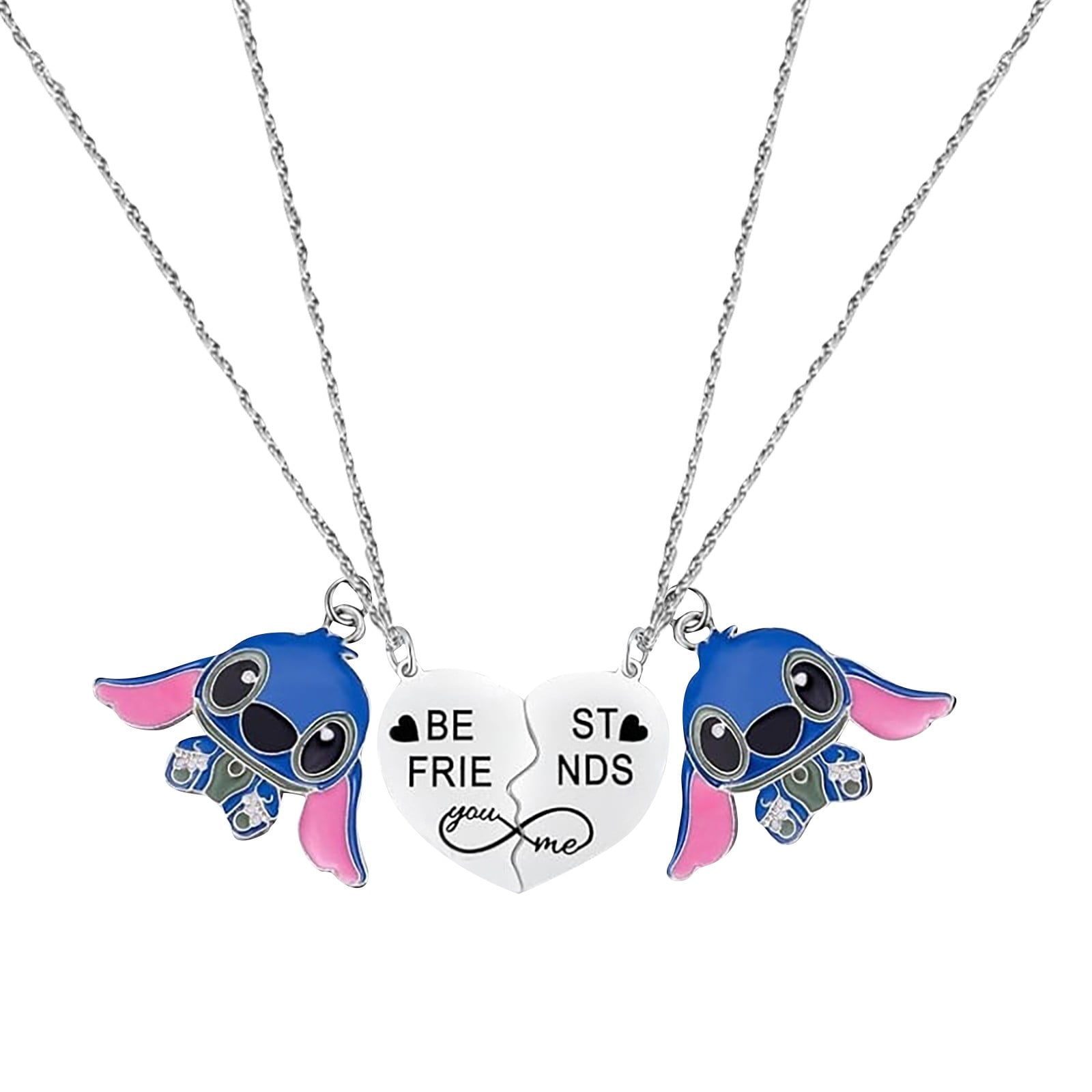 Lilo & Stitch Jewelry,Best Friend Necklace For 2 - Friendship Stitch ...