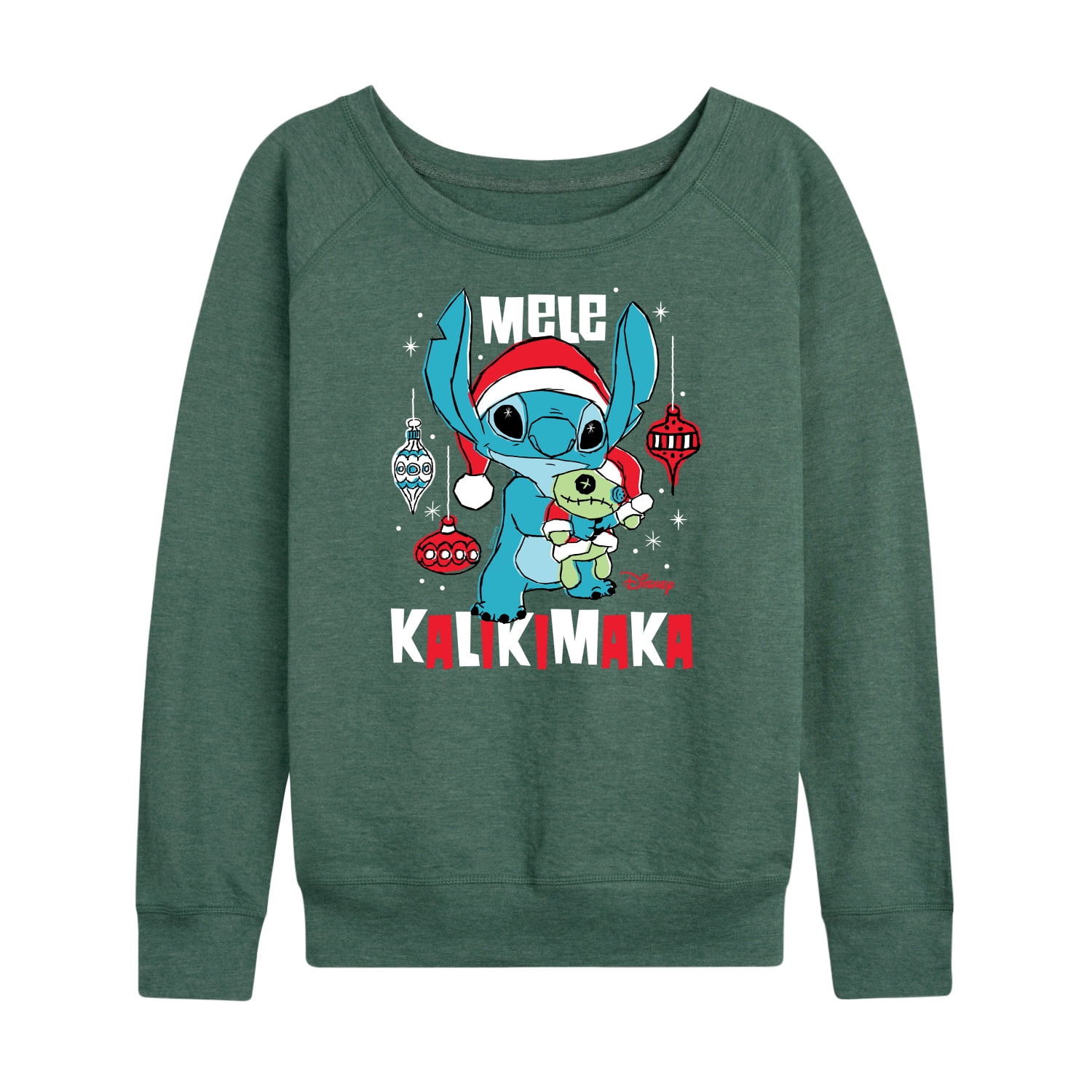 Lilo & Stitch - Mele Kalikimaka - Women's Lightweight French Terry Long ...