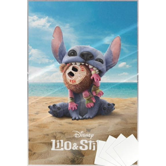 Lilo & Stitch - Movie Poster (Stitch On Beach) (Size: 24" x 36 ...
