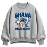 Lilo & Stitch - Ohana Family Fun Stitch - Women's Oversized Fleece Crew ...