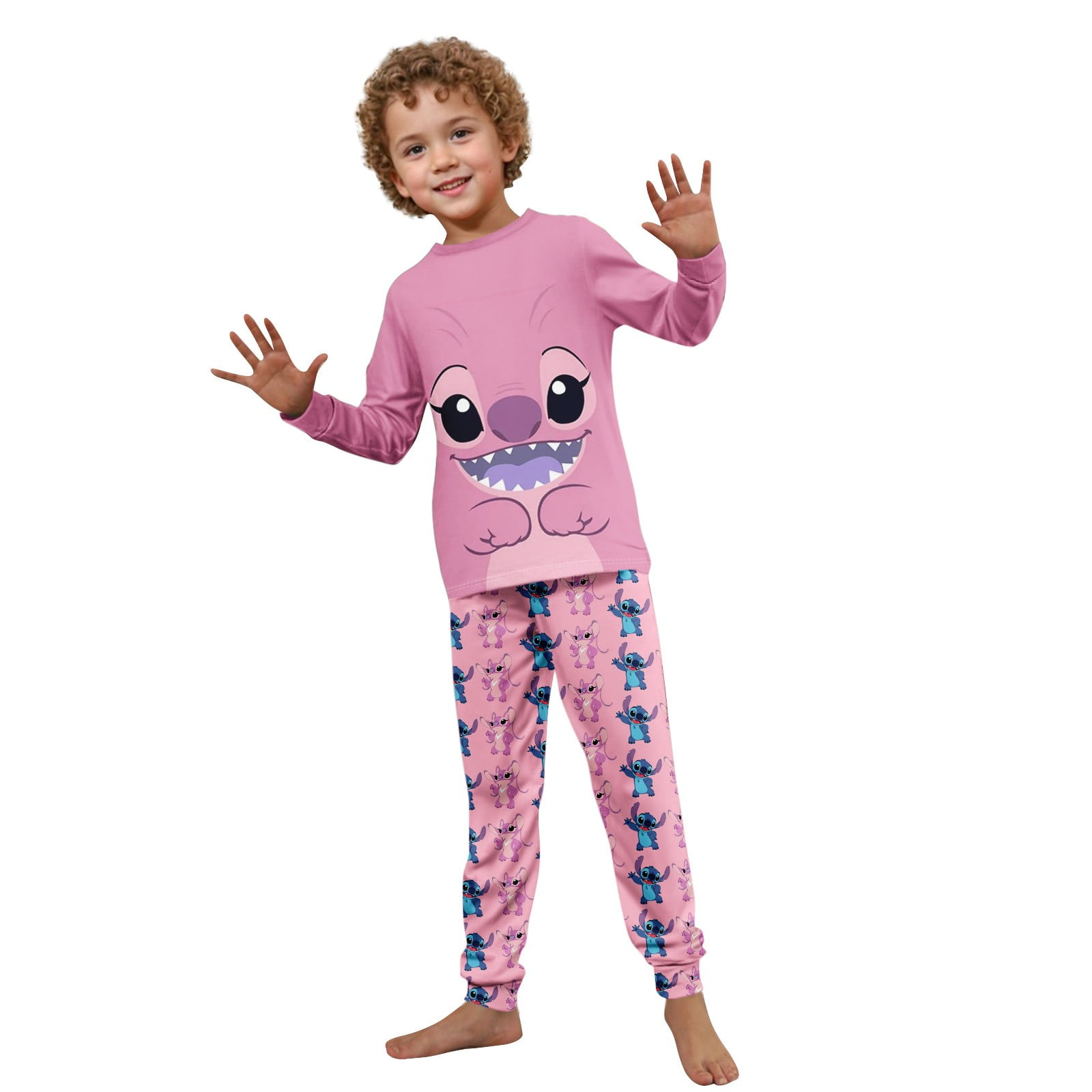 Lilo & Stitch Pajamas Prints Family Tops+Pants Set Family Matching Sets ...