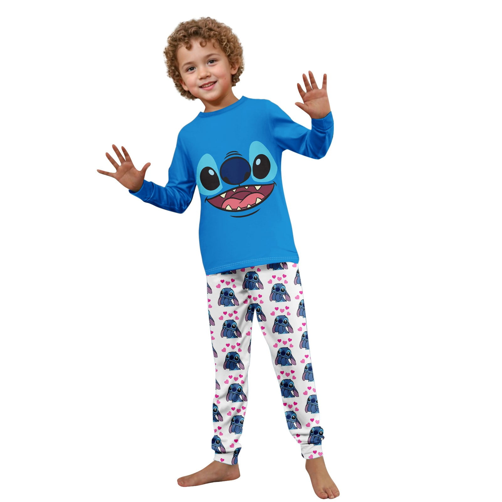 Lilo & Stitch Pajamas for Kids Prints Tops+Pants Set Family Matching ...
