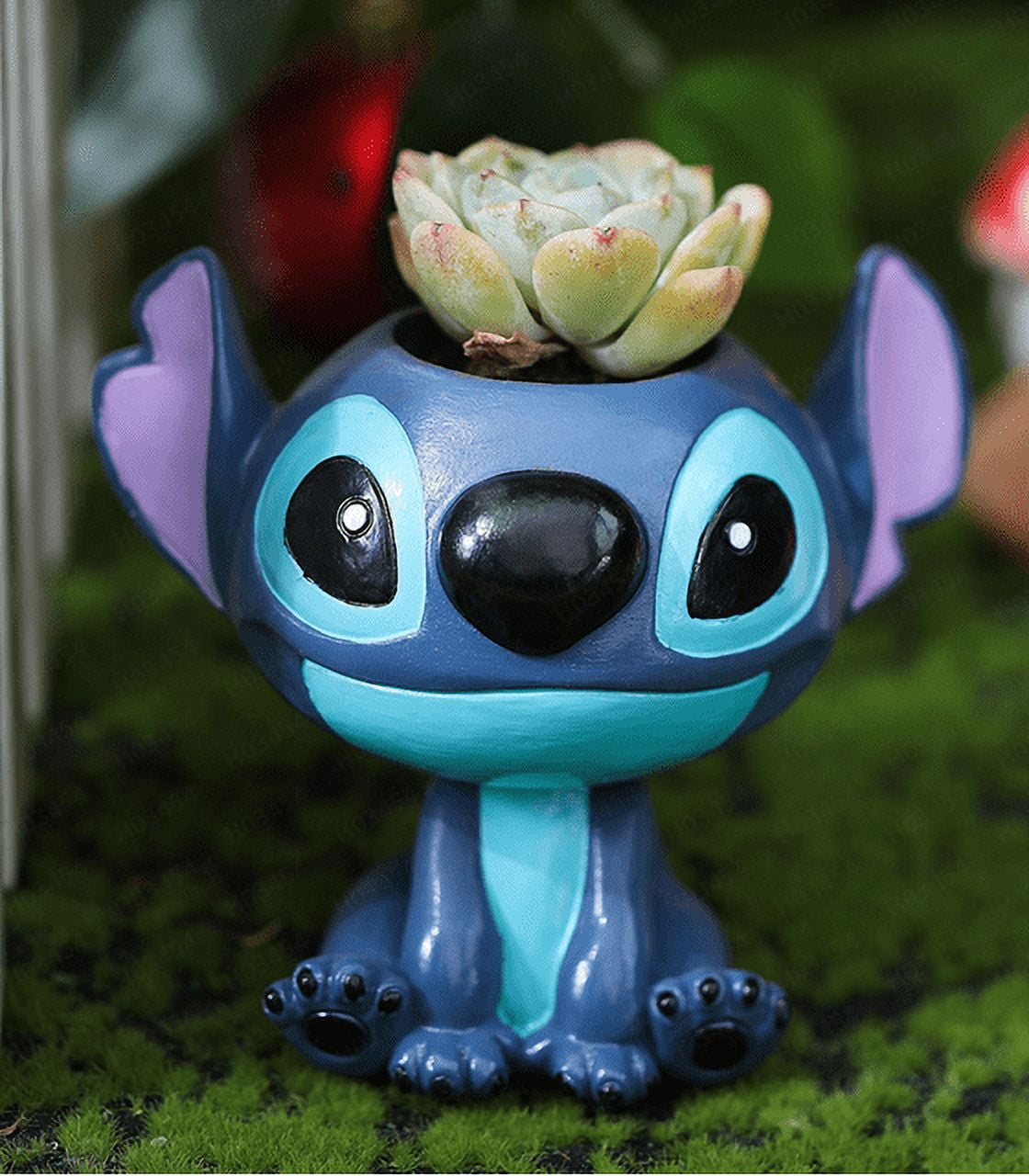 Lilo & Stitch Pineapple Ceramic Planter with Artificial Succulent ...