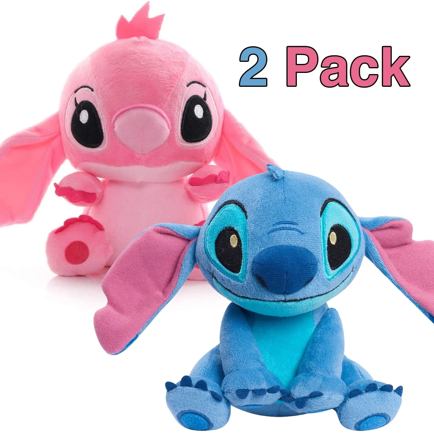 Lilo & Stitch Plush Set of 2 Soft Doll Stuffed Animal Toys Cute Plush Toys for Boys and Girls ...