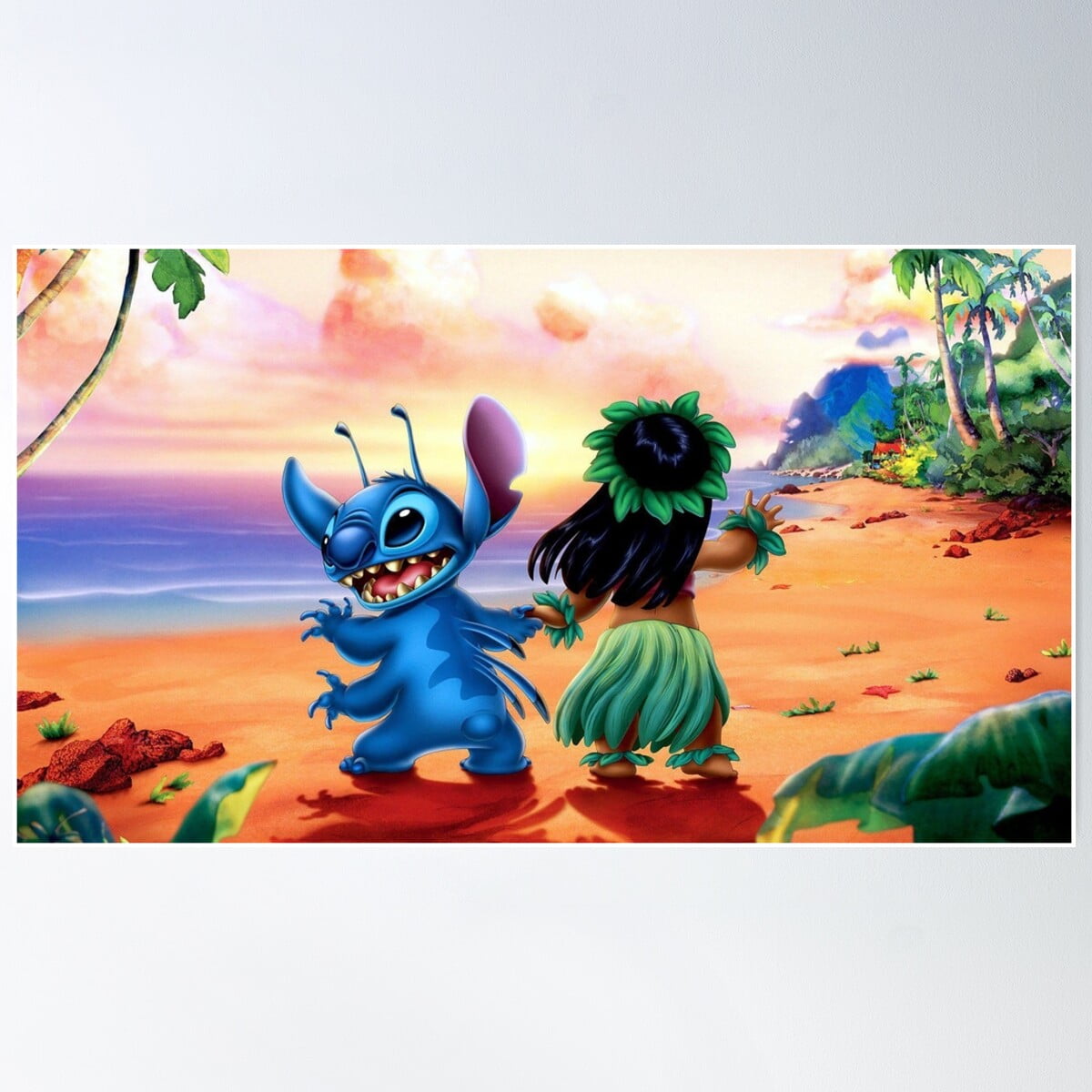 Lilo&Stitch Poster Wall Art, Modern Wall Decor For Living Room Bedroom ...