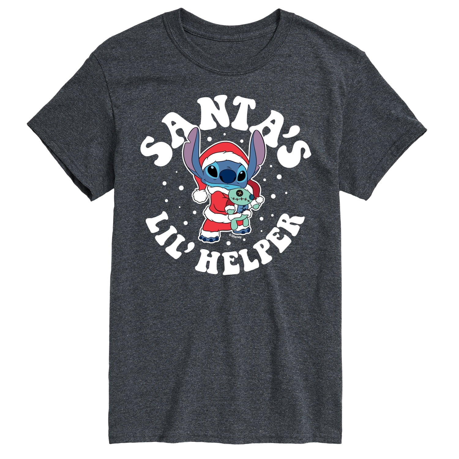 Lilo & Stitch - Santas Lil Helper - Men's Short Sleeve Graphic T-Shirt ...