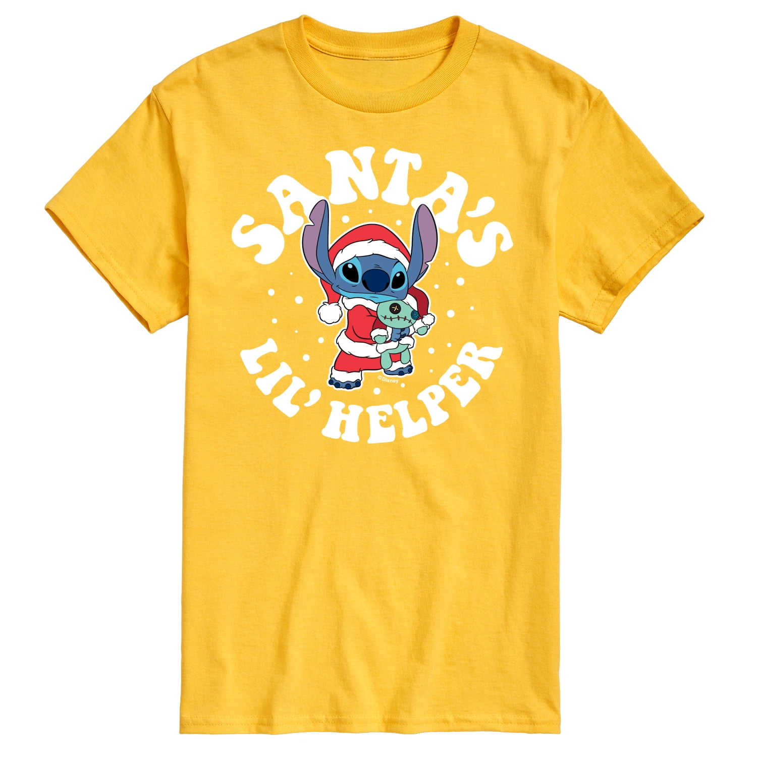 Lilo & Stitch - Santas Lil Helper - Men's Short Sleeve Graphic T-Shirt ...