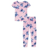 Kids Short Sleeve and Pant Snug Fit Pajama Set, 2-Piece, 4-10 - Walmart.com