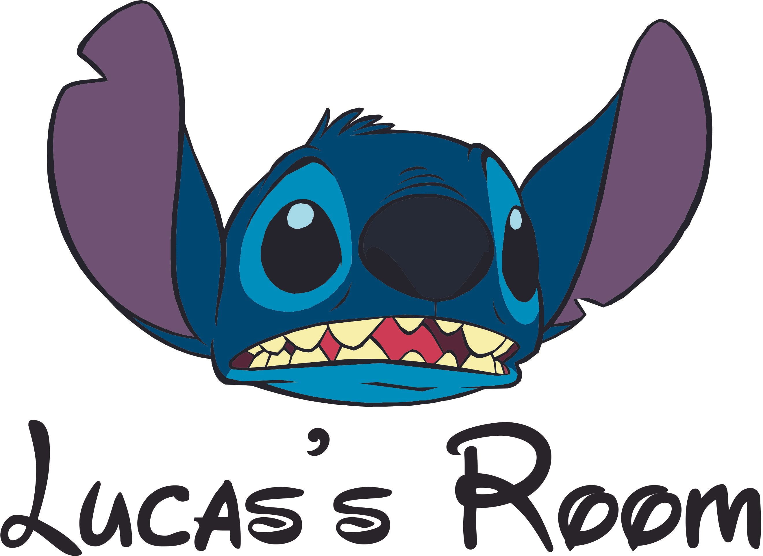 Lilo and Stitch Show Stitch Face Cartoon Personalized Wall Decal Custom ...