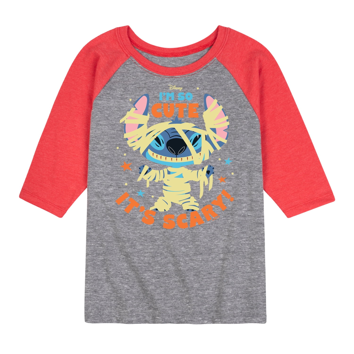 Lilo & Stitch - So Cute It's Scary - Toddler And Youth Raglan Graphic T ...