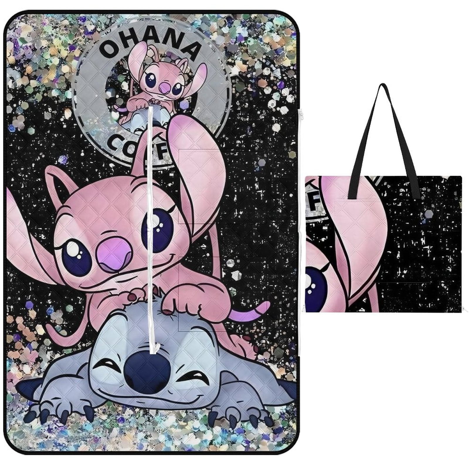 Lilo & Stitch - Stitch & Angel Picnic Blankets Extra Large - Beach ...