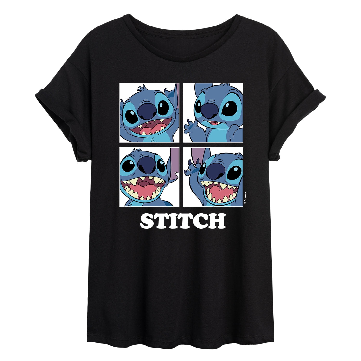 Lilo & Stitch - Stitch Blocks - Women's Oversized T-Shirt - Walmart.com