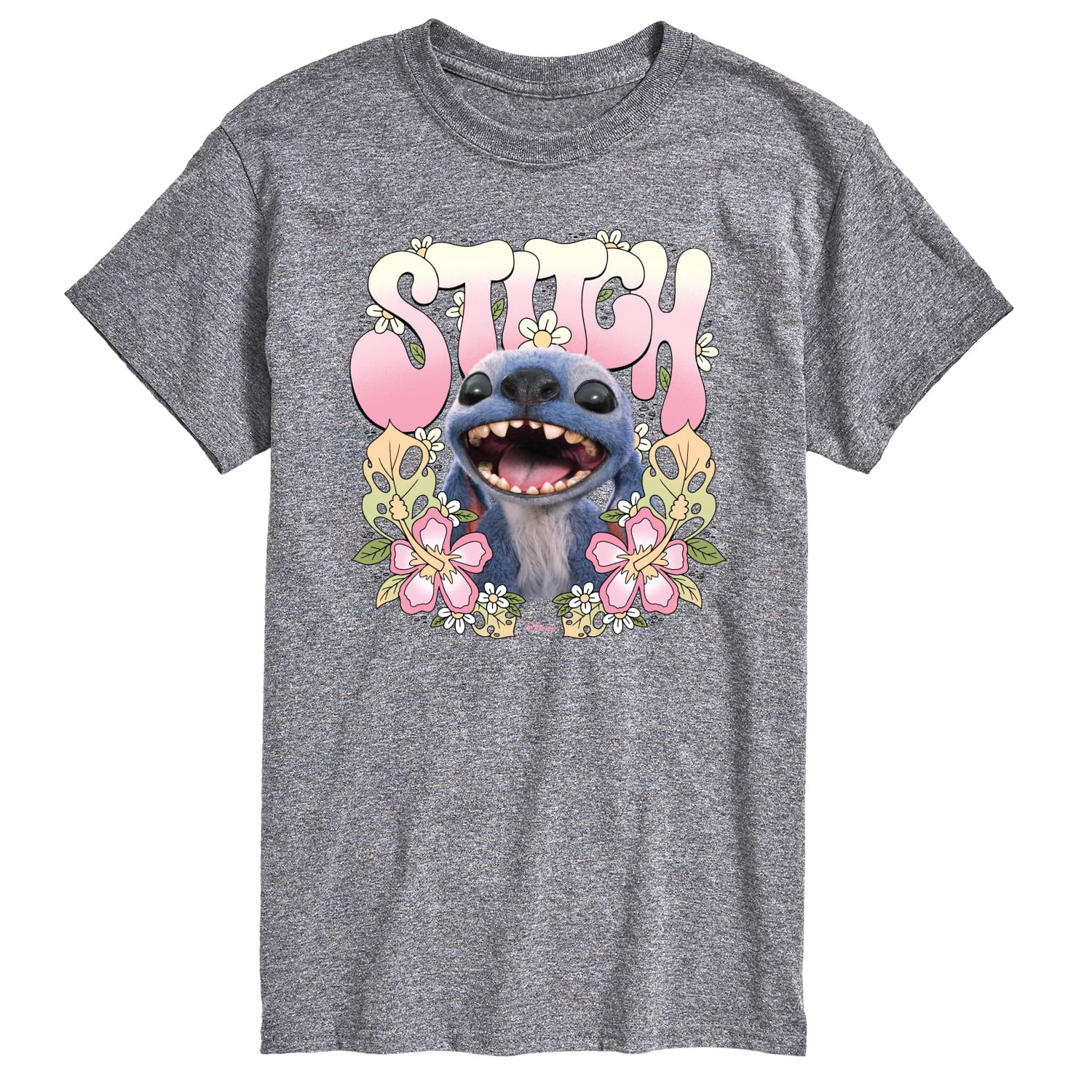 Lilo & Stitch - Stitch Floral Frame - Men's Short Sleeve Graphic T ...